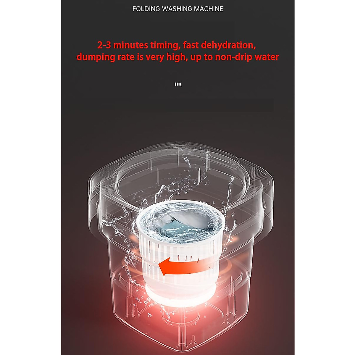 8L Portable washing machine, Mini washing machine portable washer for Underwear, Baby Clothes, or Small Items, for Apartments, Camping, Travel (Green)