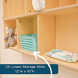 Children’s Factory Value Line Overhead Diaper Storage Organizer, Wall Mount Classroom, Nursery, Daycare Furniture