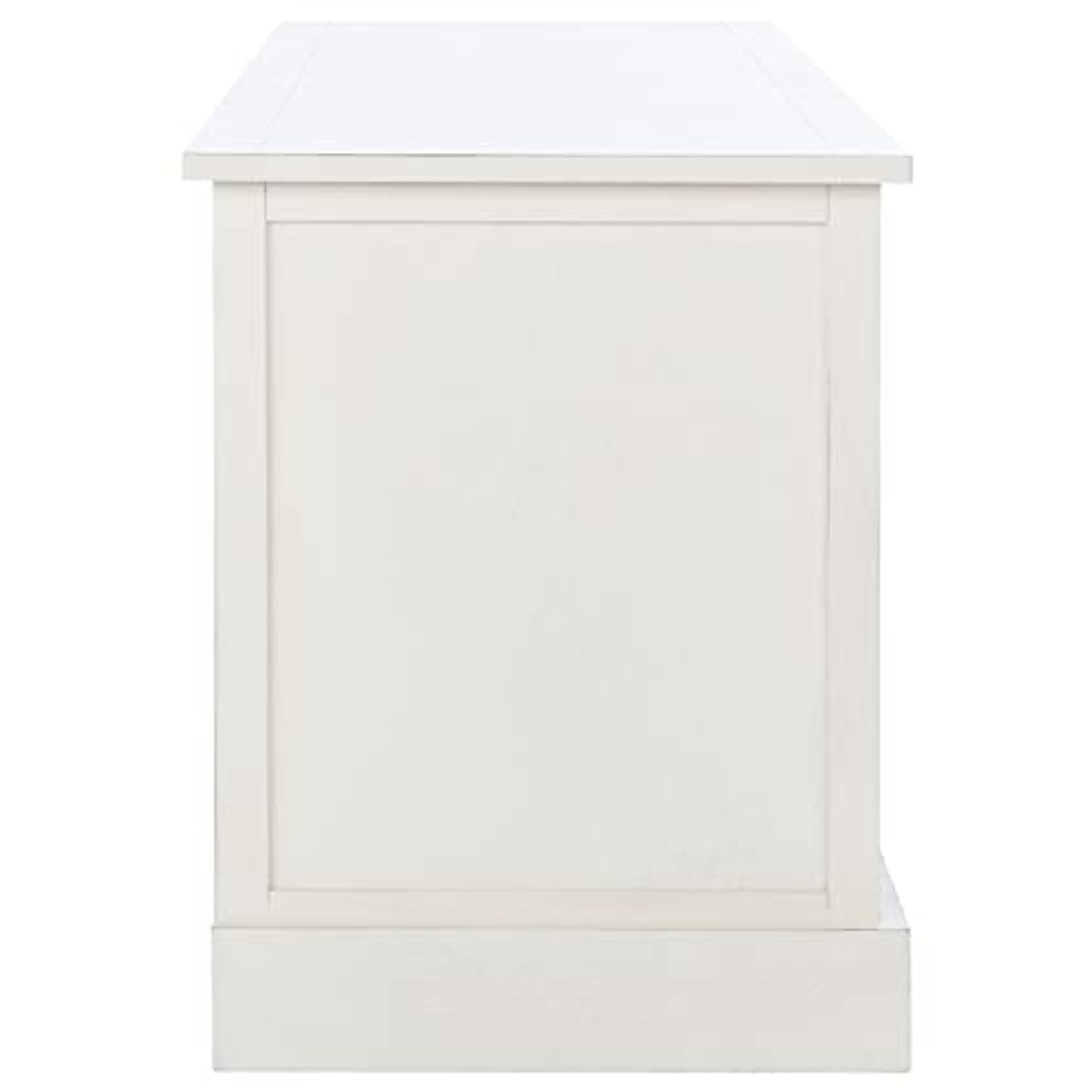 SAFAVIEH Home Collection Landers Distressed White 4-Drawer Media Stand (up to 55-inch Flat Screen TV)