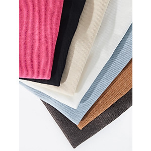 Pepochic Women's Scoop Neck Ribbed Tank Tops Workout Sleeveless Summer Casual Fitted Cami Shirt A-Grey