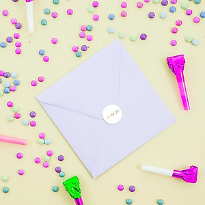 Andaz Press Personalized Wedding Chocolate Drop Label Stickers, Love, Metallic Gold Ink, 216-Pack, for Engagement Bridal Shower Kisses Party Favors