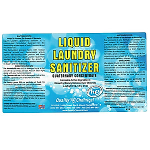 Laundry Sanitizer/for Commercial or Household use/Made in USA/Quality Chemical / 1 Gallon (128 oz.)