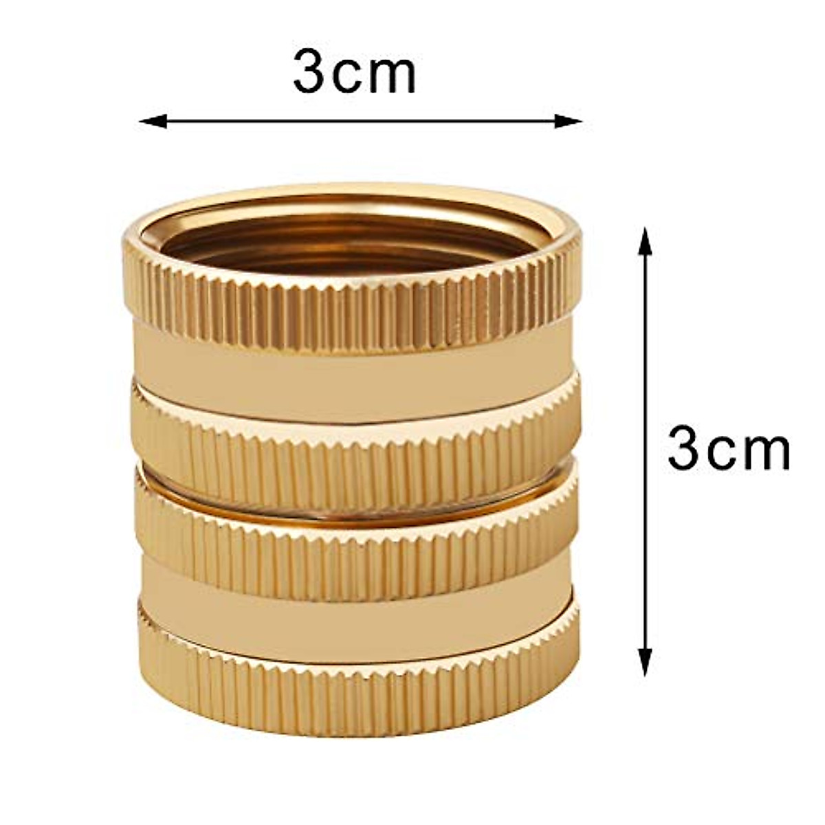 2 Packs 3/4" Hose Connectors,Double Female Garden Hose Adapters Garden Hose Fittings and Adapters