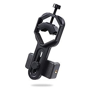 VANKEY Cellphone Telescope Adapter Mount, Universal Phone Scope Mount, Work with for Spotting Scope, Telescope, Microscope, Monocular, Binocular, for iPhone, Samsung, HTC, LG and More