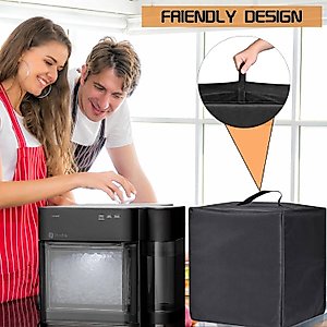 Ice Maker Dust Cover, Waterproof and Dustproof Ice Maker Dust Cover for GE Profile Opal 2.0 Countertop Ice Maker/Portable Ice Maker/Ice Cube Maker/Ice Maker （19.68Dx14.96wx15.74H）