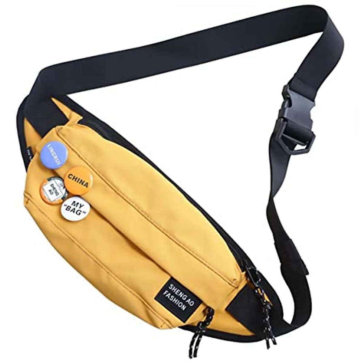 PACKOVE 1Pc Shoulder Bags waist bag for women crossbody bags for women trendy women hip bum bag casual belt bag belt bag for women Casual Bag chest shoulder bag badge man running nylon