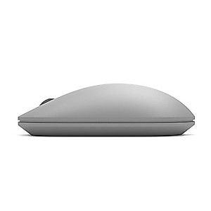 Microsoft Modern Mouse, Silver. Comfortable Right/Left Hand Use Design with Metal Scroll Wheel, Wireless, Bluetooth for PC/Laptop/Desktop, Works with Mac/Windows 8/10/11 Computers