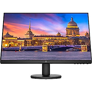 HP P24v G4 24 Inch IPS LED FHD Backlit Monitor 2-Pack Bundle with Fully Adjustable Desk Mount Monitor Stand