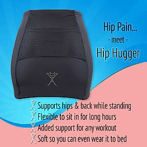 Alki Active Hip Pain Relief Compression Band for Women - Hip Support, Hip Flexor Support, Pain in Hip Area, Hip Joint Pain, Compression Wrap with Pocket (XX-Large)