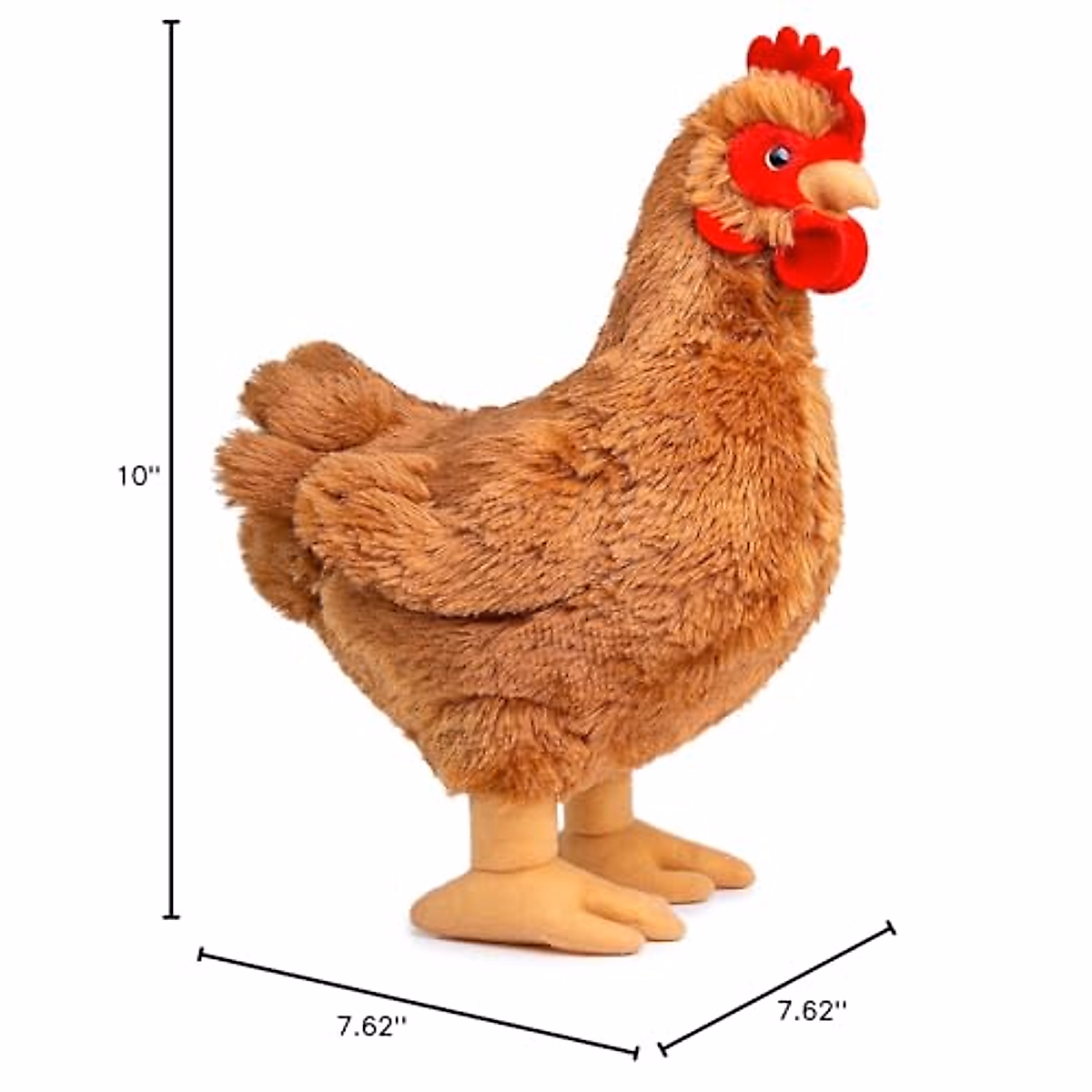 FRANKIEZHOU Realistic Chicken Toy -13”,Lifelike Hen Stuffed Animals, Soft Chicken Stuffed Toys, Plush Chicken,Chicken Toys for Kids, Cry Babies,Home Decor,Hen Pillow for Kids