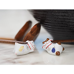 ARTISENO Ceramic Ramen Bowl Set- 2 Sets of 60oz Japanese Ramen Bowl with Chopsticks and Spoons, Ramen Noodle Bowl, Pho Bowls, Cute Bowl, Udon Ramen bowls, Noodle Bowl with Chopsticks, Black