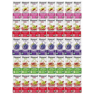 Honest Kids Organic Juice Drink Assorted Variety Pack, 6 Fl Oz, (40 Count)