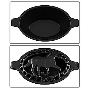 FireBeauty Woodstove Steamer Stove Humidifier Cast Iron Lattice Top Rust Resistant 2.3 Quart Capacity (horse)