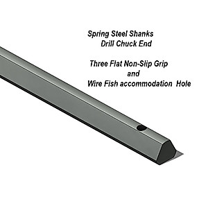 Eagle Tool US EM50036 Installer Drill Bit, Carbide Tip for Masonry Applications, 1/2-Inch by 36-Inch, Made in The USA, Black