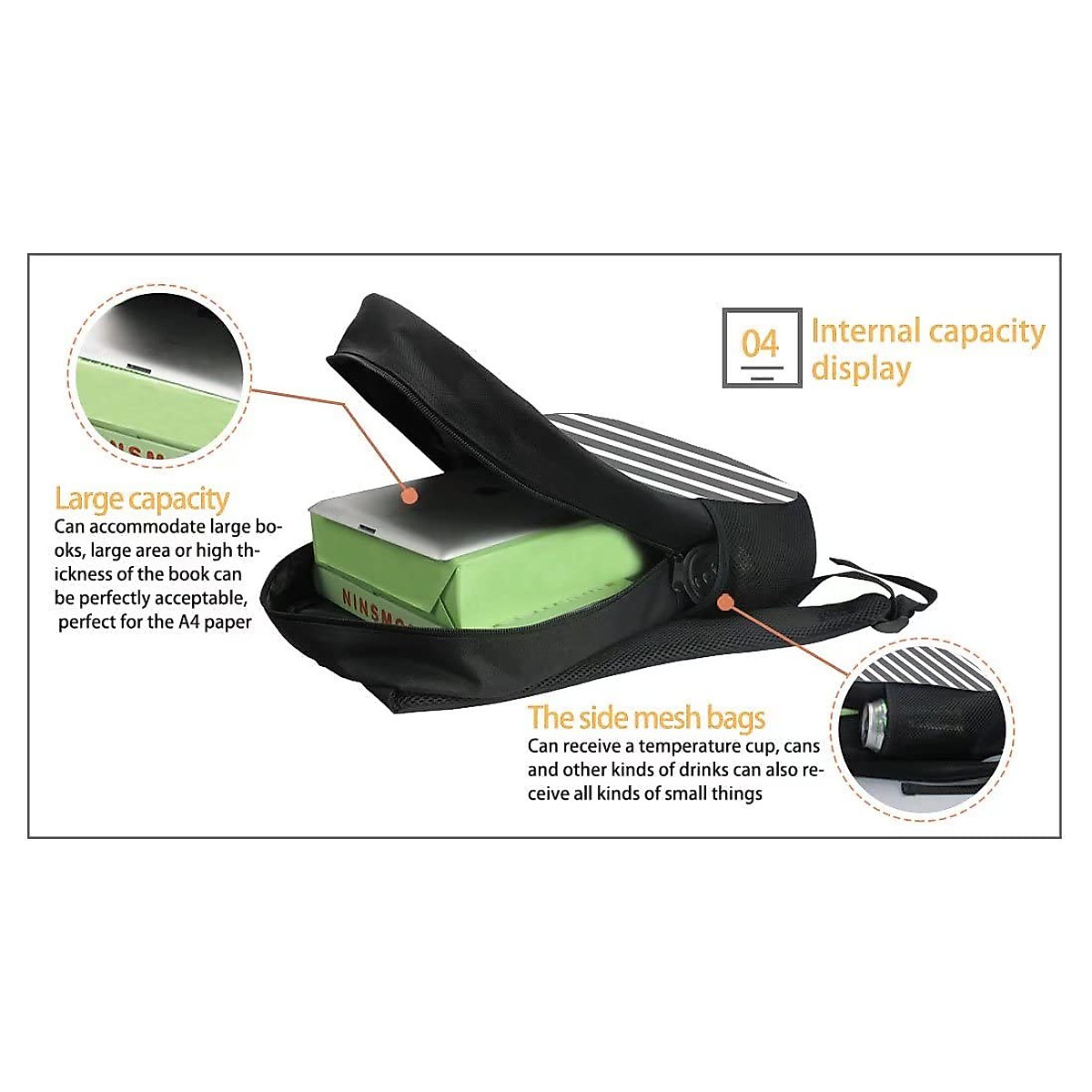 Allinterest Kids Backpack Orangutan Funny Large Lightweight School Book Bag Boys Girls Adjustable Shoulder Straps Daypack