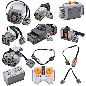 SEEMEY 32Pcs Power-Function-Kit & 844Pcs Pins-Gears-Axles Set bundle Compatible with LEGO-Technic-Parts