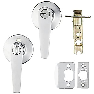 Kwikset 94050-622 Delta Entry Lever Featuring Smartkey Re-Key Security, Satin Chrome