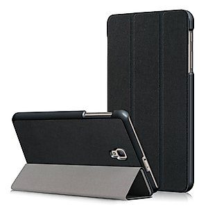 Kepuch Custer Case for Samsung Galaxy Tab A 8.0 2017 T380 T385, PU Leather Case Cover for Samsung Galaxy Tab A 8.0 2017 T380 T385 - Black