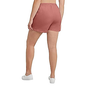 Hanes Originals Garment Dyed, Fleece Women, Sweat Shorts, 3", Nantucket Red