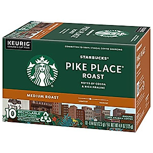 Starbucks Pike Place Roast Medium Keurig K-Cups - 0.44 oz - 10 ct - 2 pk