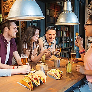 Sawysine 20 Pcs Taco Holders Stand, Stainless Steel Taco Tray, Holds up to 2 or 3 Tacos, Taco Tray Stylish Taco Rack Holder Stand, Oven Safe for Baking, Grill Safe and Dishwasher Safe