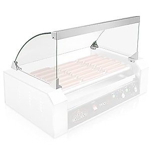 Olde Midway Glass Cover ONLY for Hot Dog 7 Roller Grill Cooker Machine - Replacement or Upgrade