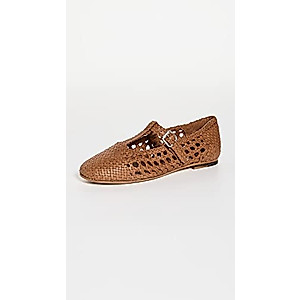 Freda Salvador Women's Fiona Flats, Caramel Woven, Tan, Brown, 11 Medium US