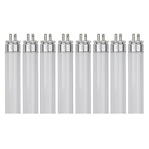 Pack of 6 F6T5/CW 6-Watt T5Linear Fluorescent Light Bulbs, 4100K Cool White