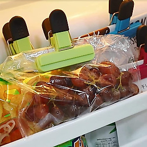 4 Pack Large Chip Bag Clip Food Bag Clip Plastic Heavy Seal Grip Used for Food Snack Storage in Various Sizes