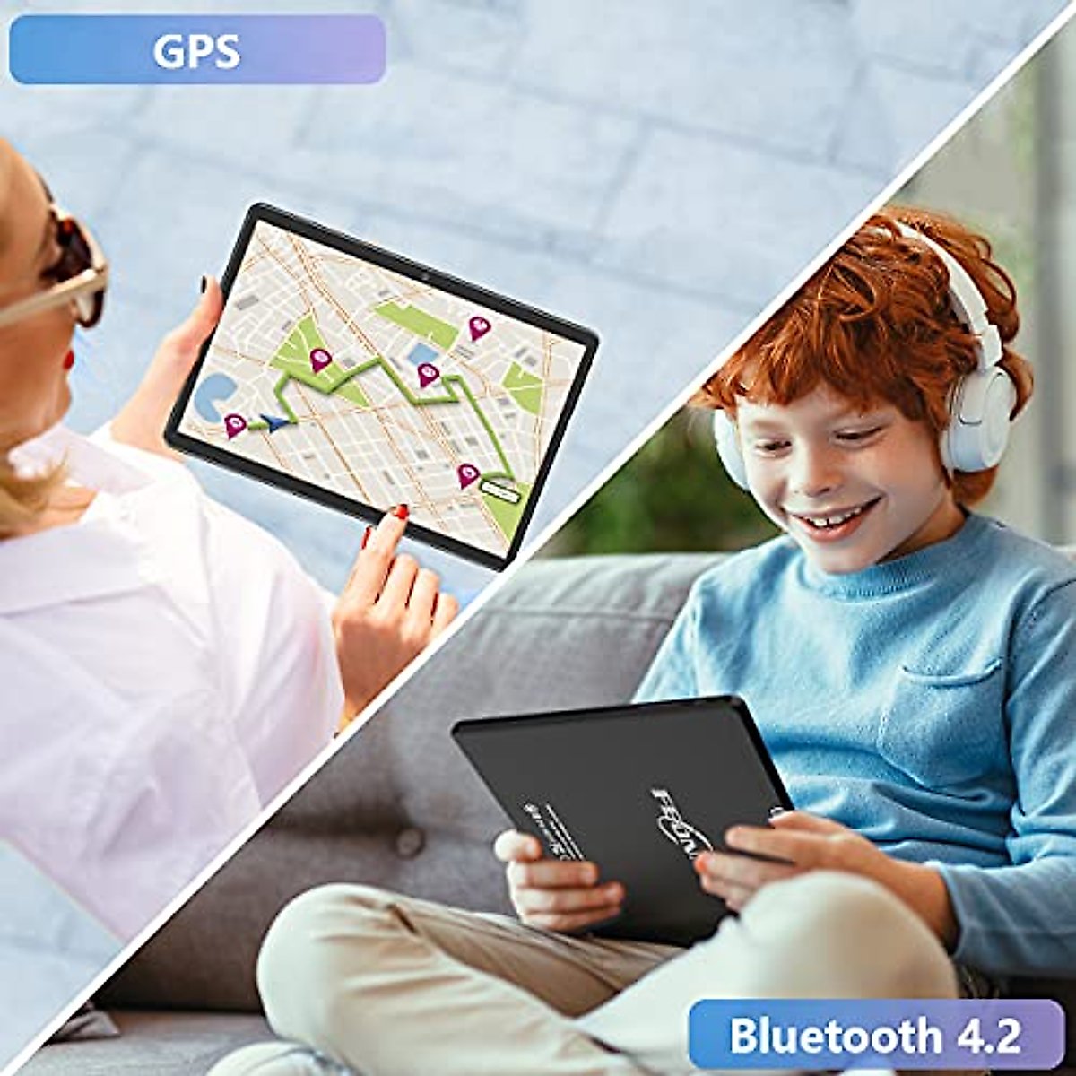 Tablet 10.1 inch Android 11 Tablet 2023 Latest Update Octa-Core Processor with 64GB Storage, Dual 13MP+5MP Camera, WiFi, Bluetooth, GPS, 128GB Expand Support, IPS Full HD Display (Black)