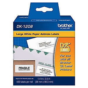 Brother DK Labels Shipping Variety Pack (DK1201 DK1202 DK1204 DK1208 DK1209)