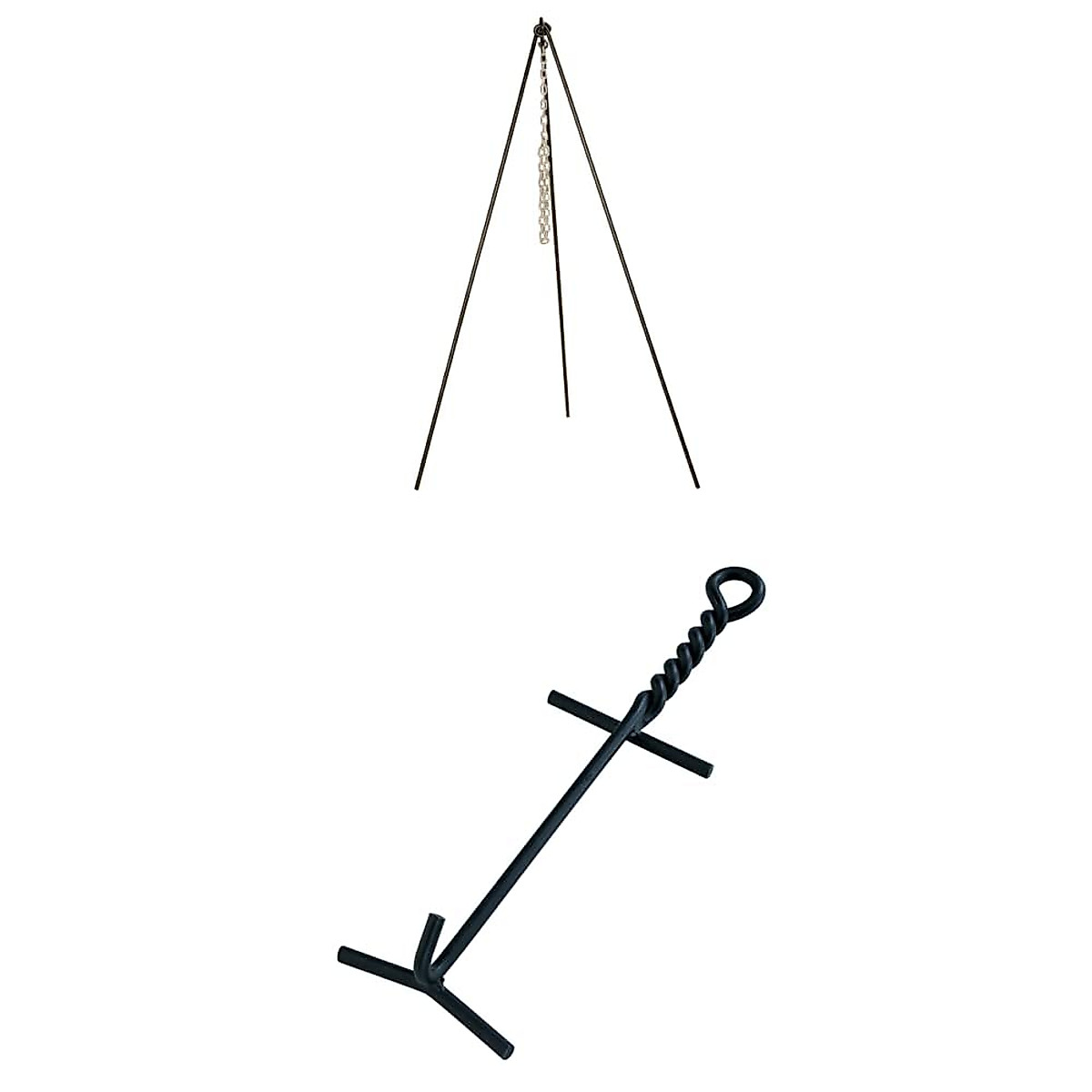 Lodge Tall Boy Tripod with Camp Dutch Oven Lid Lifter