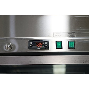 Maxx Cold MXSR-49FDHC Commercial Reach-in Refrigerator Freestanding 2-Door, with Heavy Duty Shelves Digital Controls and Automatic Defrost, Stainless Steel