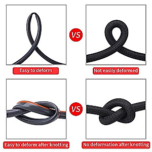 persevere 0.8ft Garden Hose Extension Flexible Water Hose Adapter Short Connector Hose with Integrated Spiral Tube for Hose Reel/RV/Dehumidifier