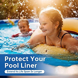 Perfin 12 Foot Round Pool Liner Pad for Above Ground Swimming Pools, Made of Durable Material - Prevents Punctures and Extends Life to The Liner…