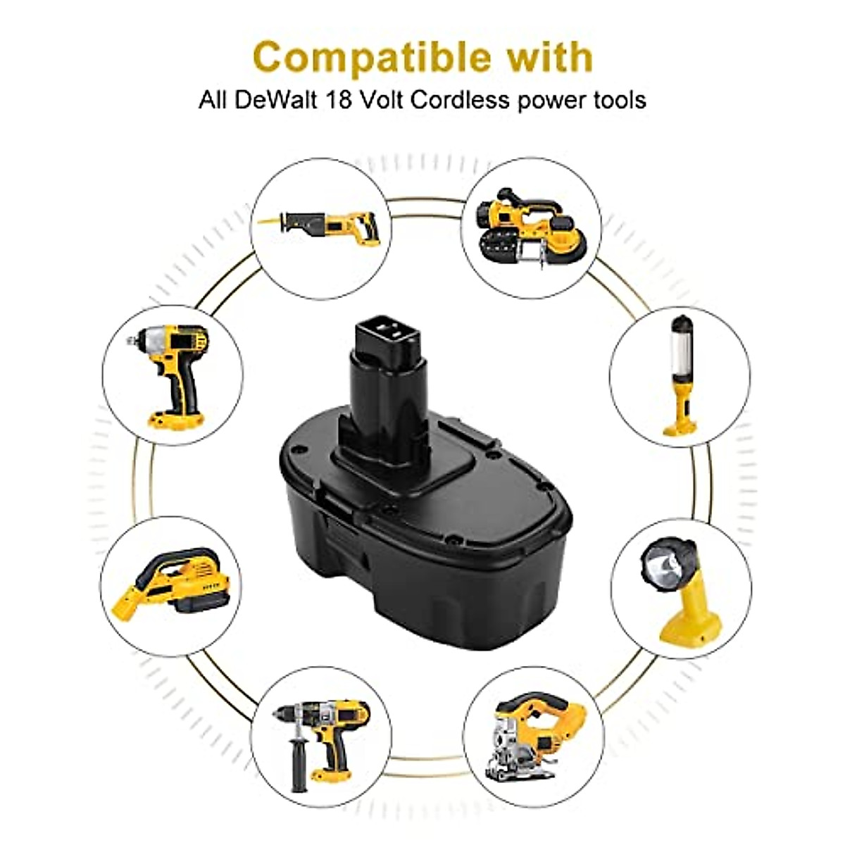 ANTRobut 2Pack 4.5Ah Replacement Dewalt 18V XRP Battery and Charger DC9320 for Dewalt 18Volt Batteries DC9096 DC9099 DC9098 DW9096 DW9099 DW9098 + Replacement 2-Port Dewalt 18V Battery Charger