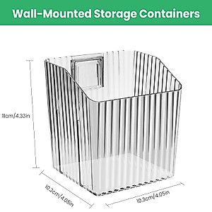 LZVENUOKL Plastic Bathroom Storage Organizer Box，Applicable to Used Disposable Face Towel，Headband，Wall Mount Storage Box (Gray Transparent (Transparent)