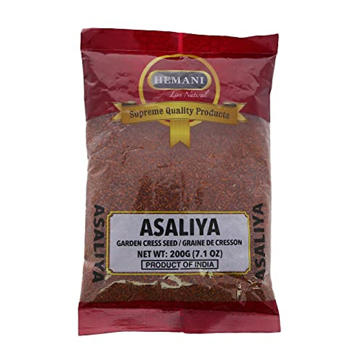 Hemani 100% Pure Garden Cress Seeds - Lepidium sativum - Halim Aliv - Rashad Seed - 200g (7oz) - ???? ??????