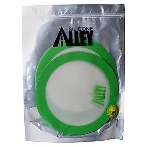 Silicone Alley, 3 Non-stick Mat Pad/Silicone Rolling Baking Pastry Mat Large Round 9.5" Green