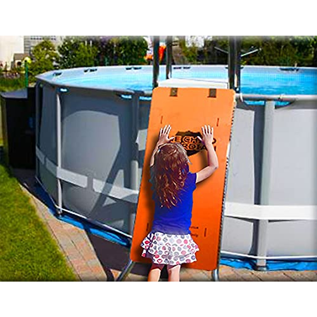 Grandma's Child Saver - Expert Pool Safety - Pool Ladder Guard - Child Protector - Prevent Drowning, Orange
