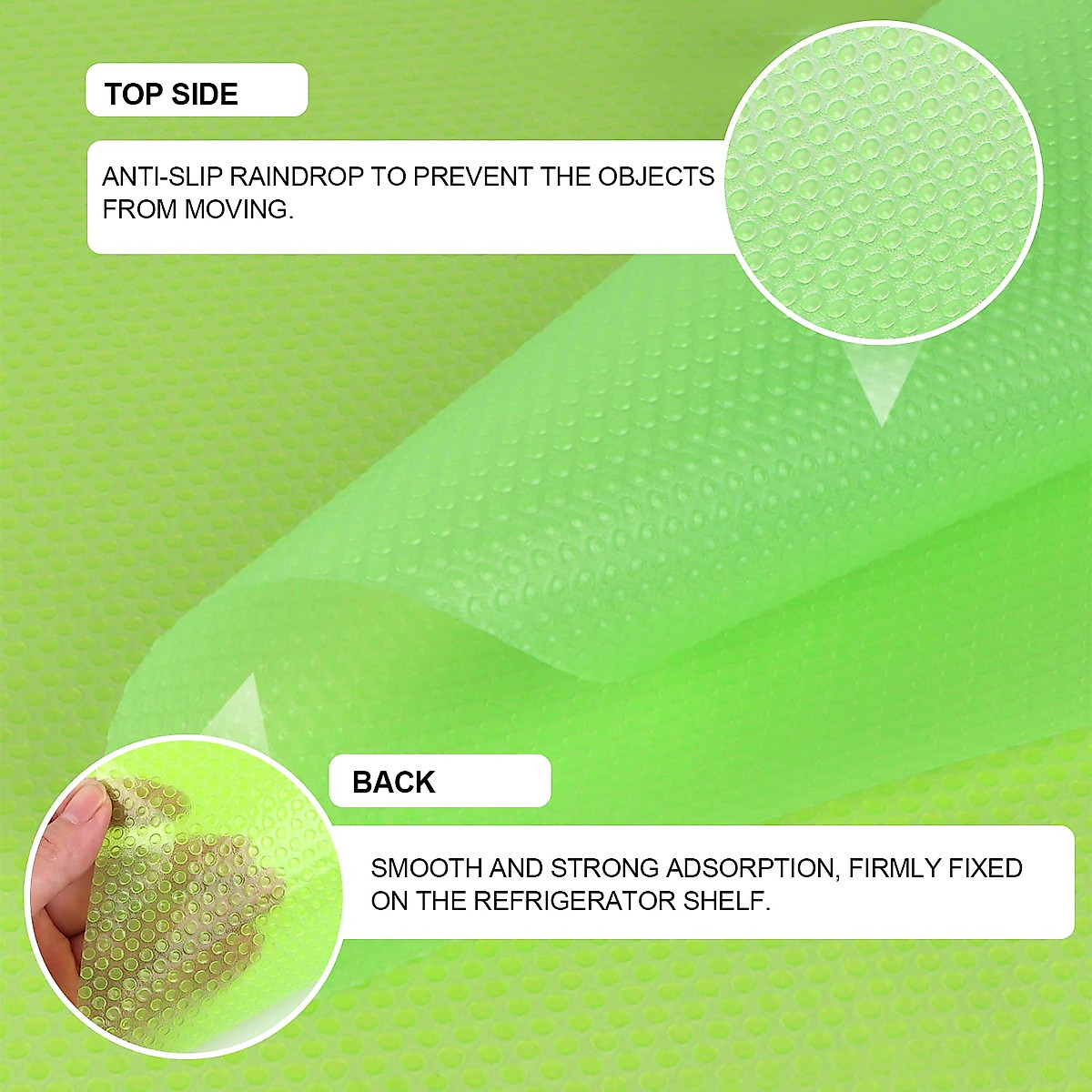 Refrigerator Liners , 4 Pcs Fridge Shelf Liners and Drawer Mats Liner Waterproof Oilproof, Cover Pads for Kitchen Cabinet, Pantry Closet, Cupboard, Drawer