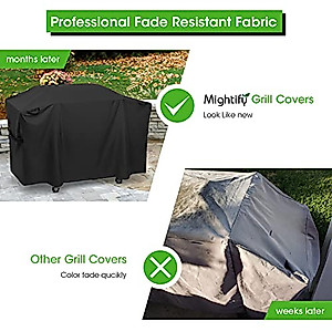 Mightify Griddle Cover for Blackstone 28 inch ProSeries Grill, 60 inch Flat Top Grill Cover for Griddle with Hood Cover, Outdoor Heavy Duty Waterproof Griddle Cover with Sealed Seam, Black