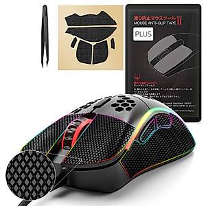 HOTLINEGAMES [Grip Upgrade] 2.0 Plus Mouse Anti-Slip Grip Tape Compatible with Model D- Gaming Mouse Skins,Mouse Grips Tape, Professional Mice Upgrade Kit,Sweat Resistant,Cut to Fit,Easy to Use
