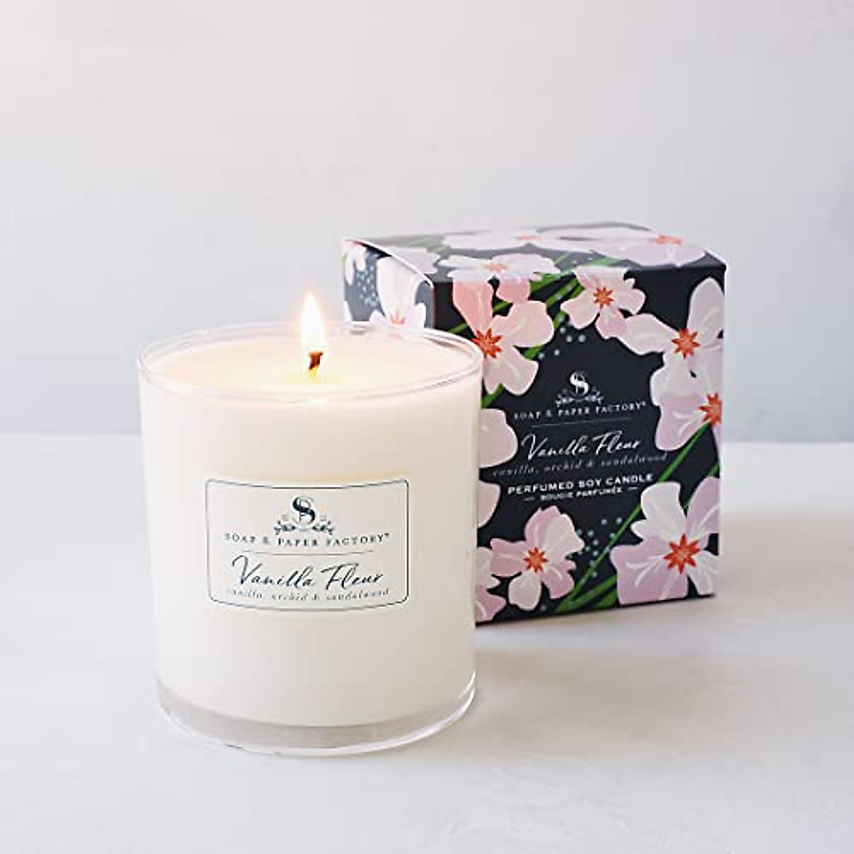 Soap & Paper Factory Vanilla Fleur 9.5 oz Large Soy Candle
