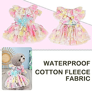 Pet Skirts Dog Clothes Cat Clothing Princess Spring Summer Breathable Wedding Dress Cool Colorful Lace Skirt Pet Clothes