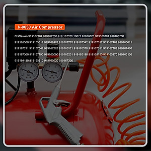 Thaekuns 2pcs K-0650 Air Compressor Cylinder Sleeve and Compression Ring Kit, Cable Air Compressor Service Kits for Craftsman DeVilbiss Porter Cable Compressor