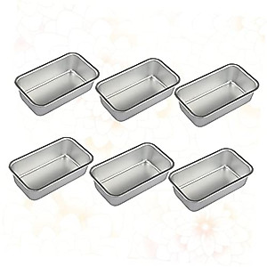 Cabilock 7pcs Cupcake Tray Non Stick Baking Sheet Aluminum Cake Pans Bread Baking Pan Bread Loaf Tin Loaf Pan with Cover Baking Tray Household Baking Plate Kitchen Supplies Non Stick Pan