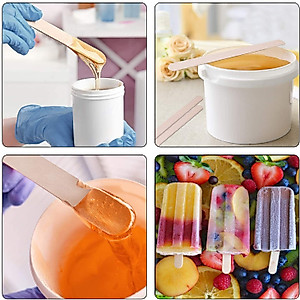 Xujia Small All Natural Wax Applicator Sticks 4 Inch (Pack of 100)