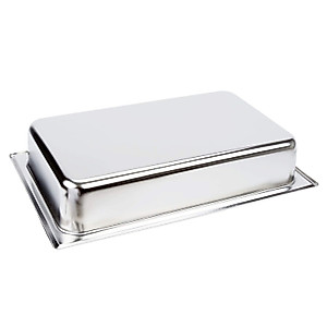 Tiger Chef 8 Quart Full Size Dripless Water Pan Stainless Steel Pan To Hold Water For Steam Table Chafing Dish Equipment For Food Warmer Steam Table Pans Water Pan For Smoker Drain Pan Food Pan