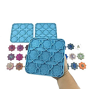 Letters Molds Resin 26 Molds Keychain Alphabet Molds Silicone for Resin Molds Home DIY Rolling Tray Cover (Blue, One Size)